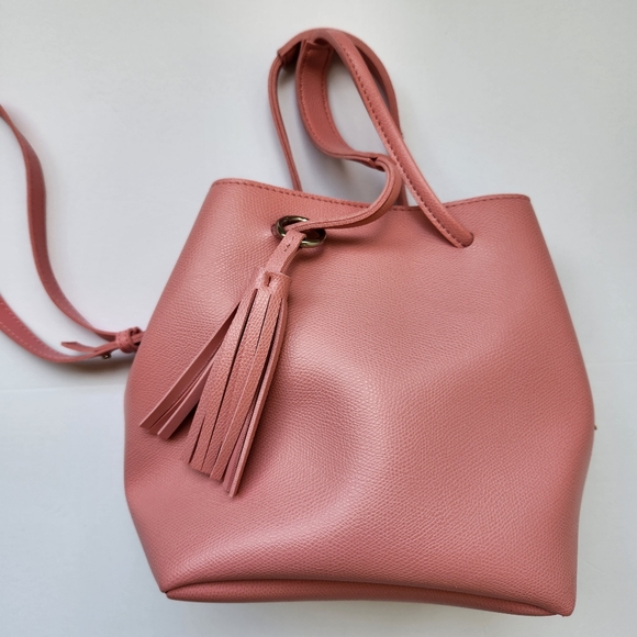 Miniso | Bags | Pink Cute Miniso Life Bucket Bag Handbag Japan Strap ...